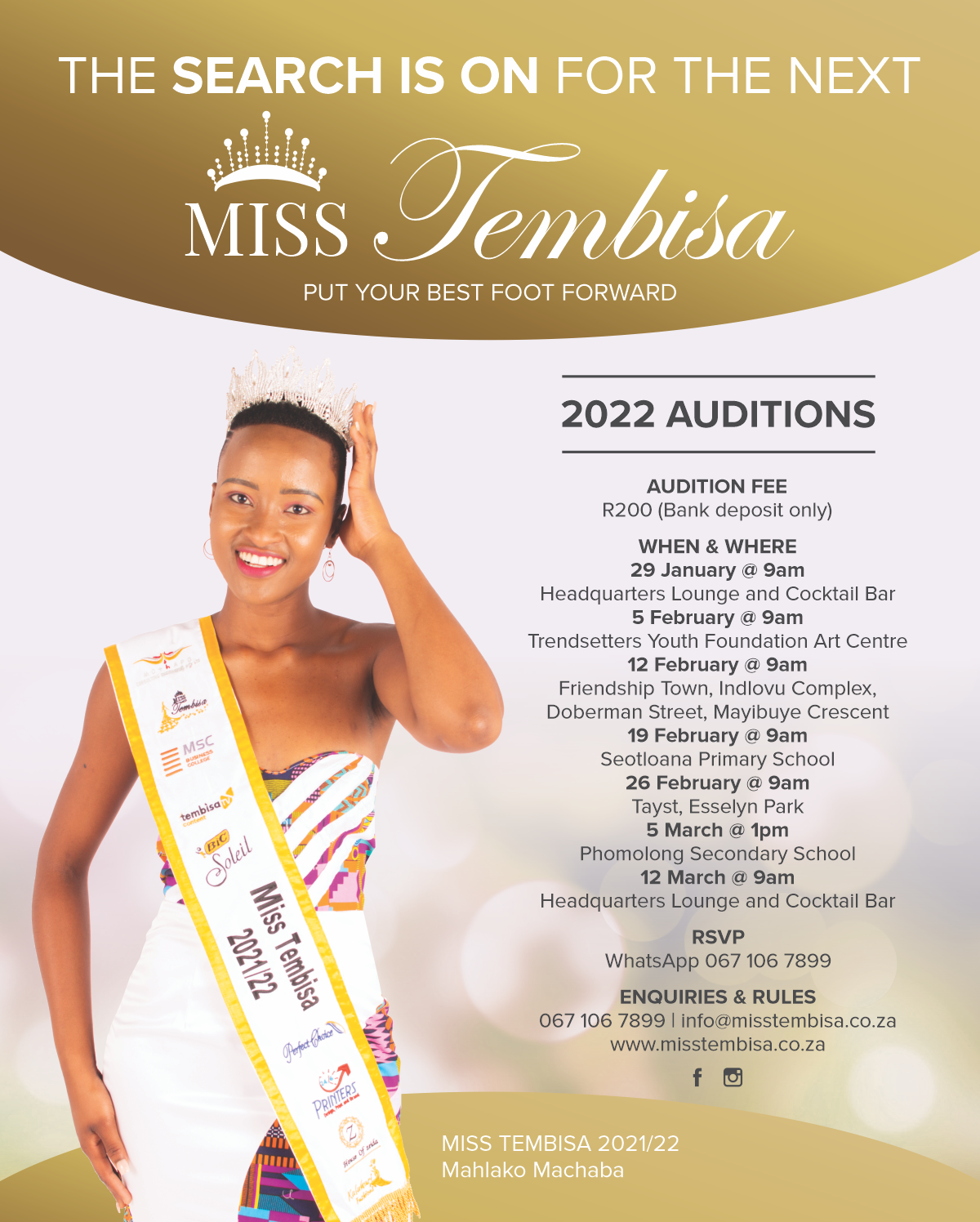 Auditions | Miss Tembisa